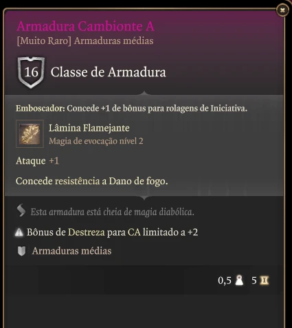 Baldur''s Gate 3 Cambion and Gith Armor para PT-BR